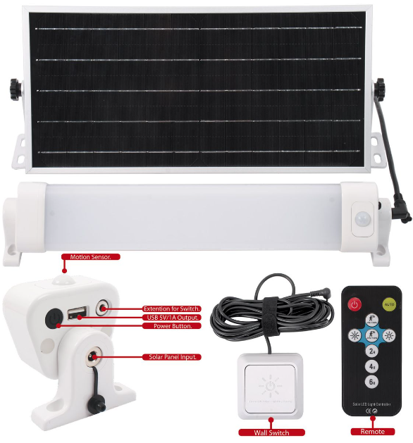 Solar LED Batten Light Kit - 12w – The Bakkie Shop