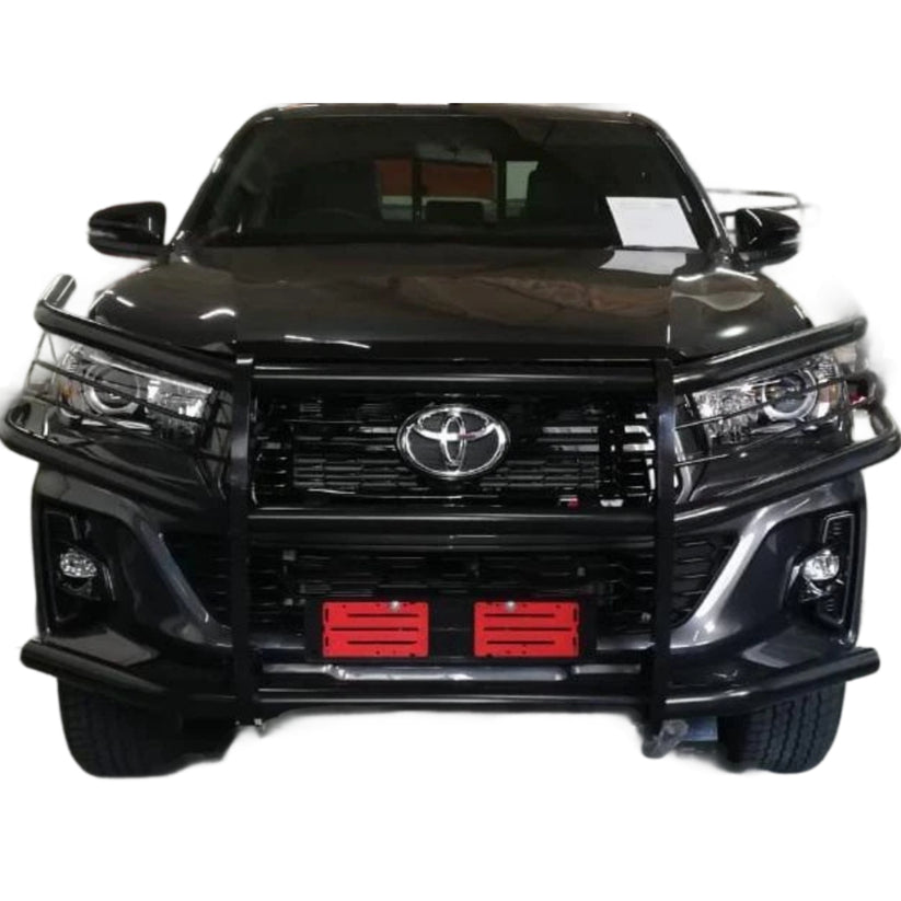 Toyota Hilux 2016+ GD6 Bull Bar Full Face Black – The Bakkie Shop