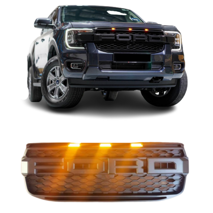 Ford Ranger XL T9 Grill Ford lettering with LEDs 2023+ – The Bakkie Shop