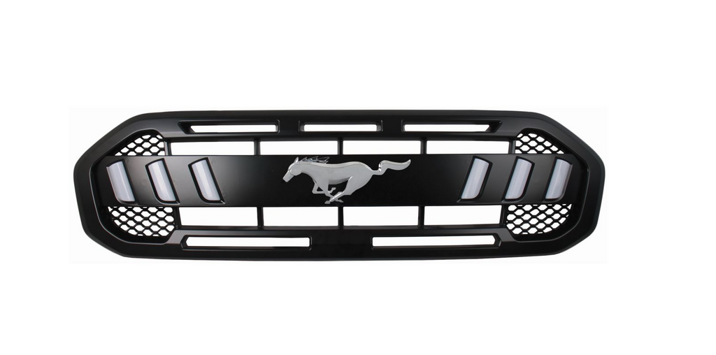 Ford Ranger XLT T8 2018+ LED Light Up Grille with Mustang Logo – The ...