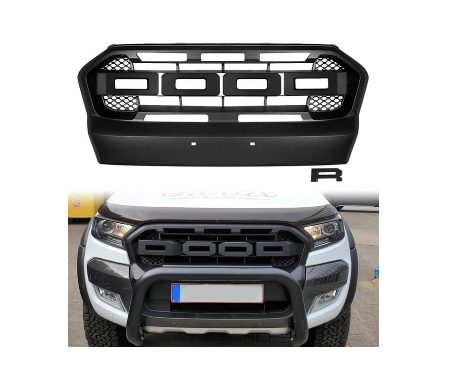 Ford Ranger T7 2015 to 2019 Black Grille with Black Letters – The ...