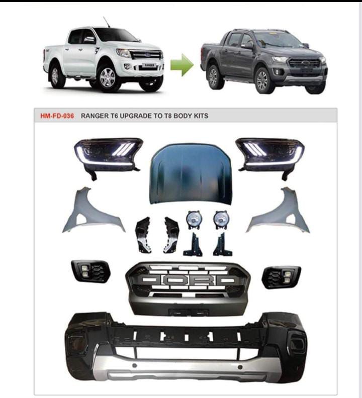 Ford Ranger T6 to T8 Conversion Body Kit – The Bakkie Shop
