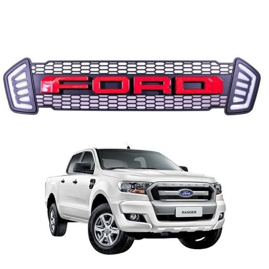 Ford Ranger T6 Grille with Side LEDs 2012 + – The Bakkie Shop
